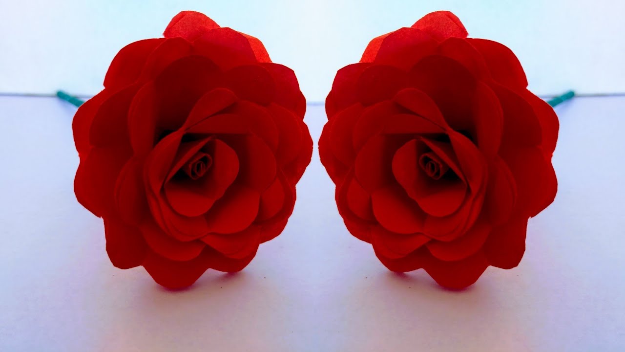 HOW TO MAKE SMALL ROSE FLOWER WITH PAPER MAKING PAPER FLOWERS STEP BY how-to-make-small-rose-flower-with-paper-making-paper-flowers-step-by