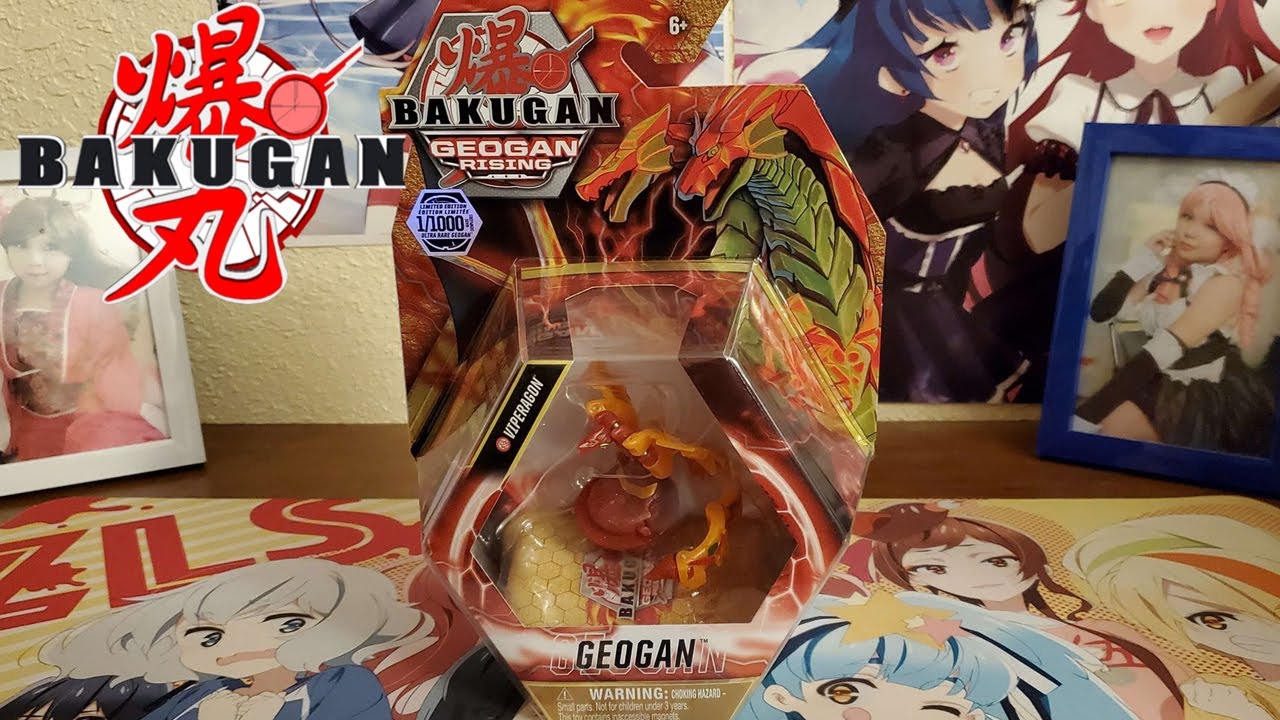 Bakugan Geogan Rising: 1/1000 Pyrus Viperagon Unboxing - YouTube