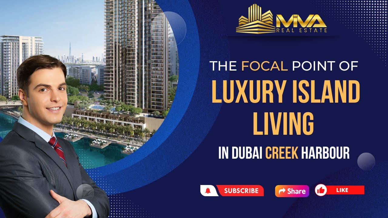 The Focal Point of Luxury Island Living in Dubai Creek Harbour - YouTube