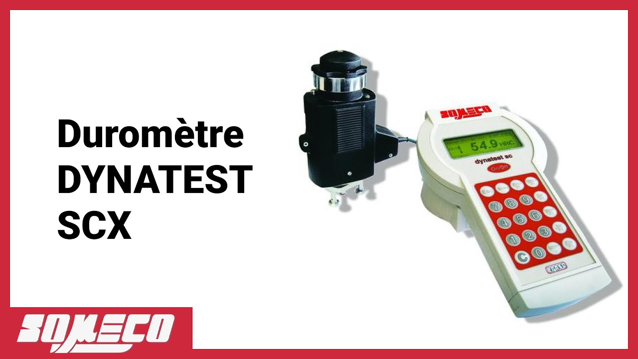 Duromètre portable DYNATEST SCX - SOMECO - YouTube