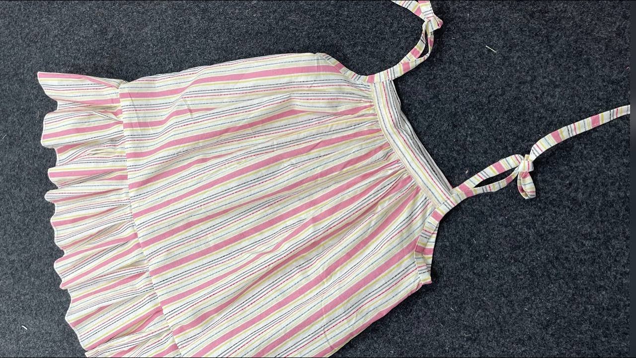 How to sew girls' clothes/sewing for beginners - YouTube