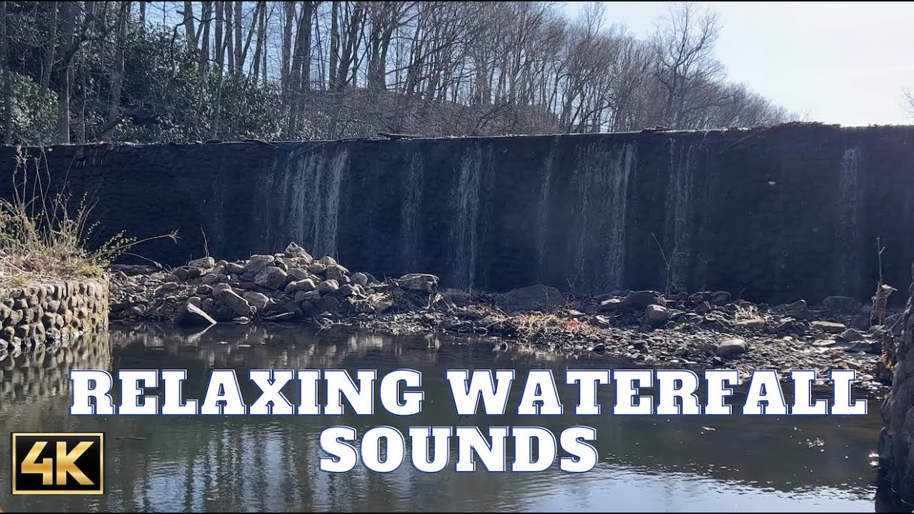 Relaxing Waterfall Sounds - 4K VIDEO, Early Spring, Water Sounds ...