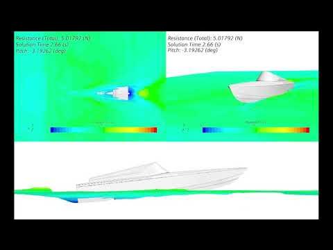 Flow simulation of boat | CFD Simulations | Mahtab Engineering Design ...