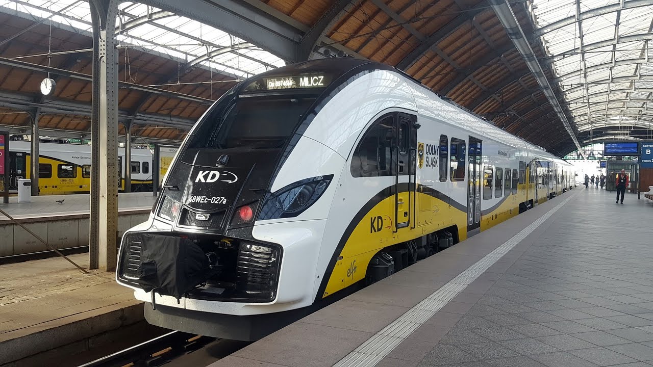 Elfy II 48WEc-025 i 027 Kolei Dolnośląskich na pociągach osobowych do ...