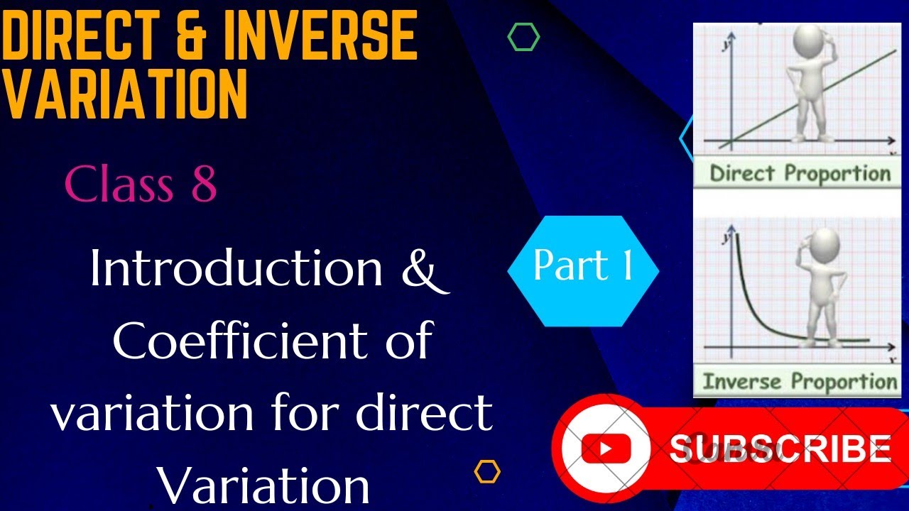 Direct &Inverse Variation|Variation|Direct Variation|Class 8 ...