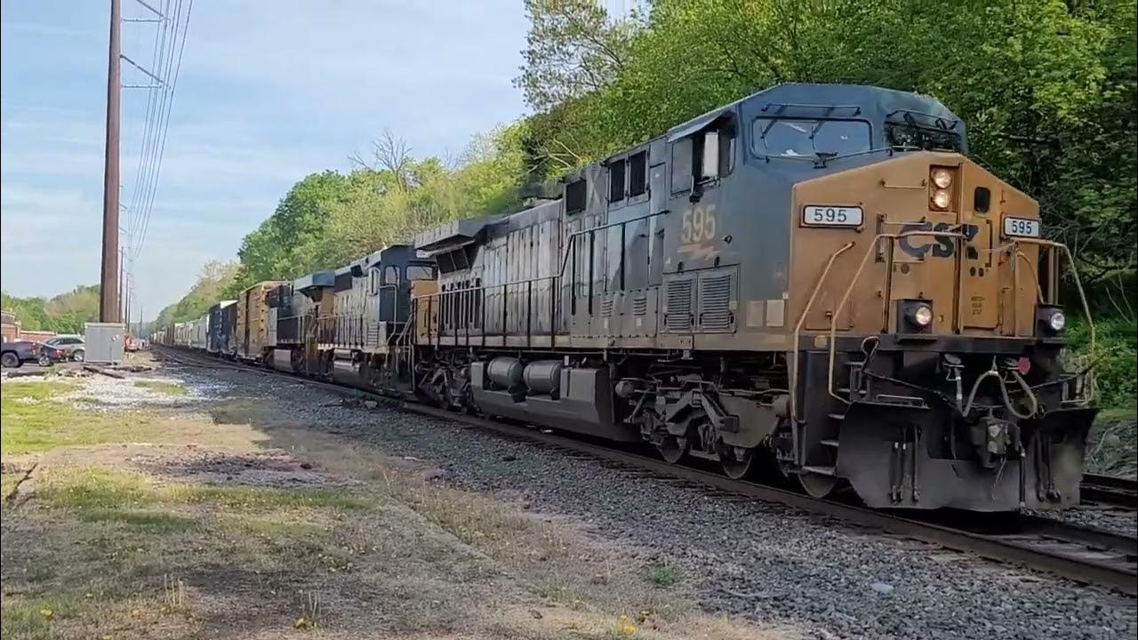 NS 25P and CSX M410 at Royersford 5-2-25 - YouTube