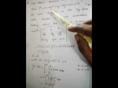 MAT102 Vector Calculus Differential Equations and Transforms) Module 2/ Stoke's theorem - YouTube
