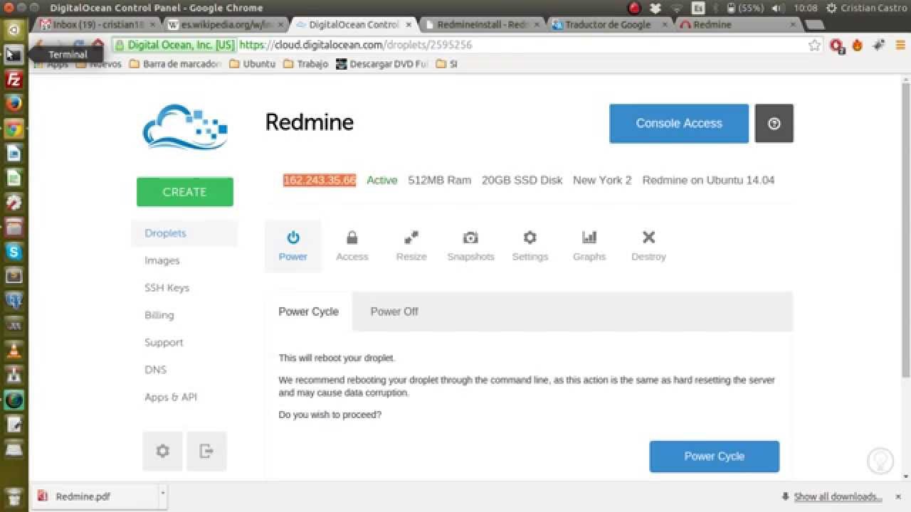 Instalación de Redmine en DigitalOcean parte 2 - YouTube