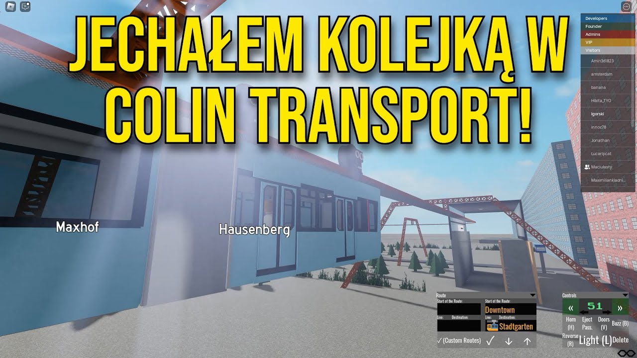 JECHAŁEM KOLEJKĄ W COLIN TRANSPORT! - YouTube