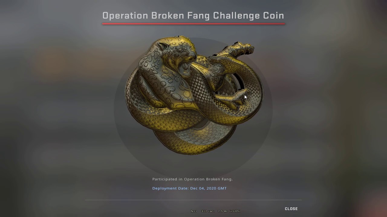 CS:GO Operation Broken Fang Coin - YouTube