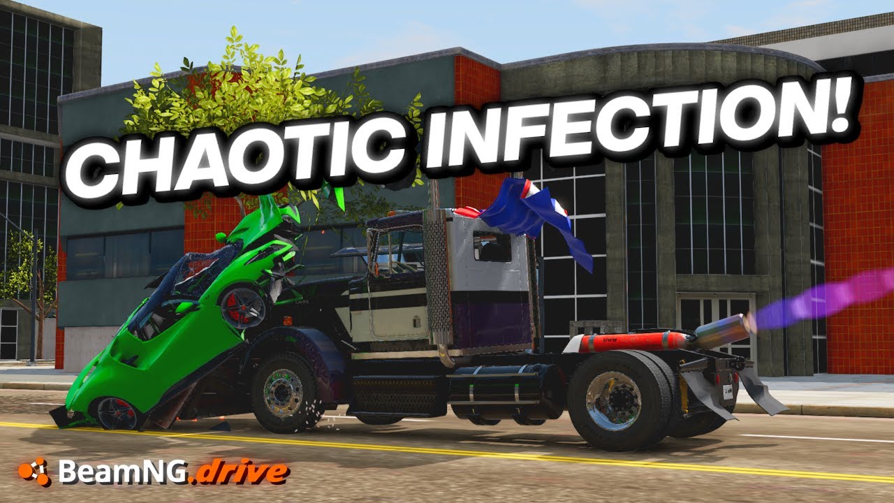 Infection is so chaotic! : BeamNG : BeamMP - YouTube