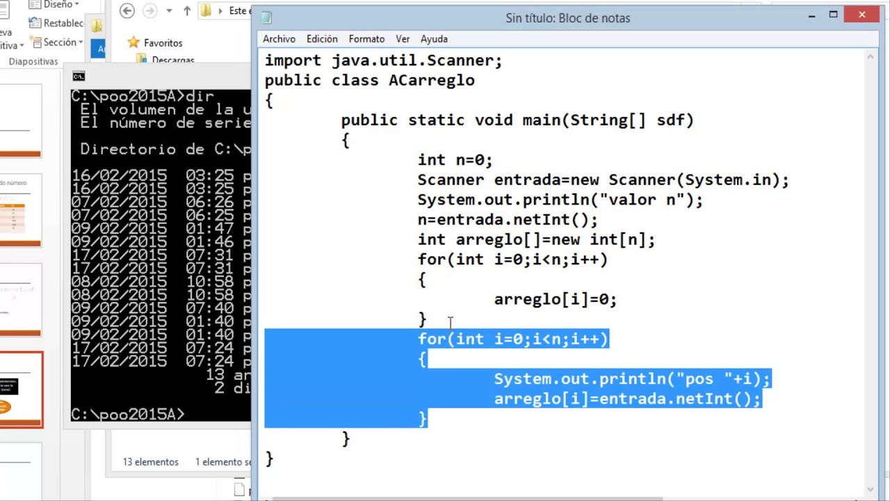 POO java arreglo - YouTube