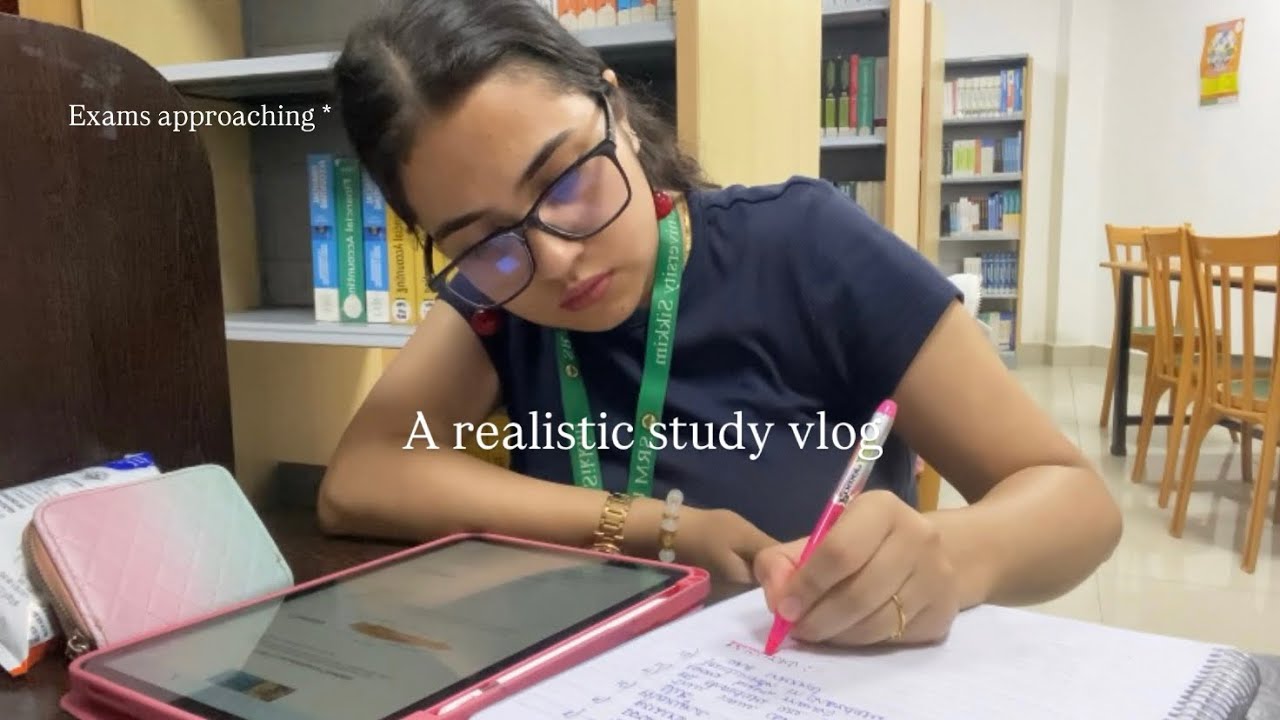 A realistic study vlog of a college student - YouTube