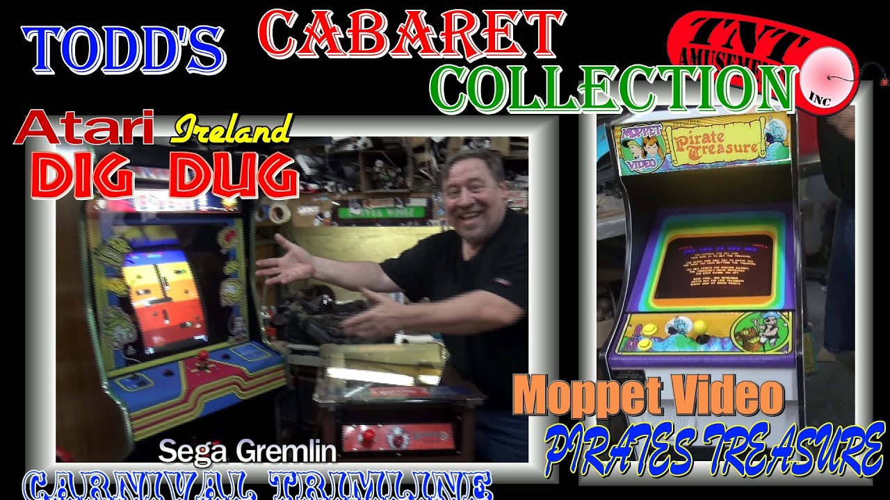 #1158 PIRATE TREASURE-DIG DUG-CARNIVAL Cabaret Arcade Video Games-TNT ...