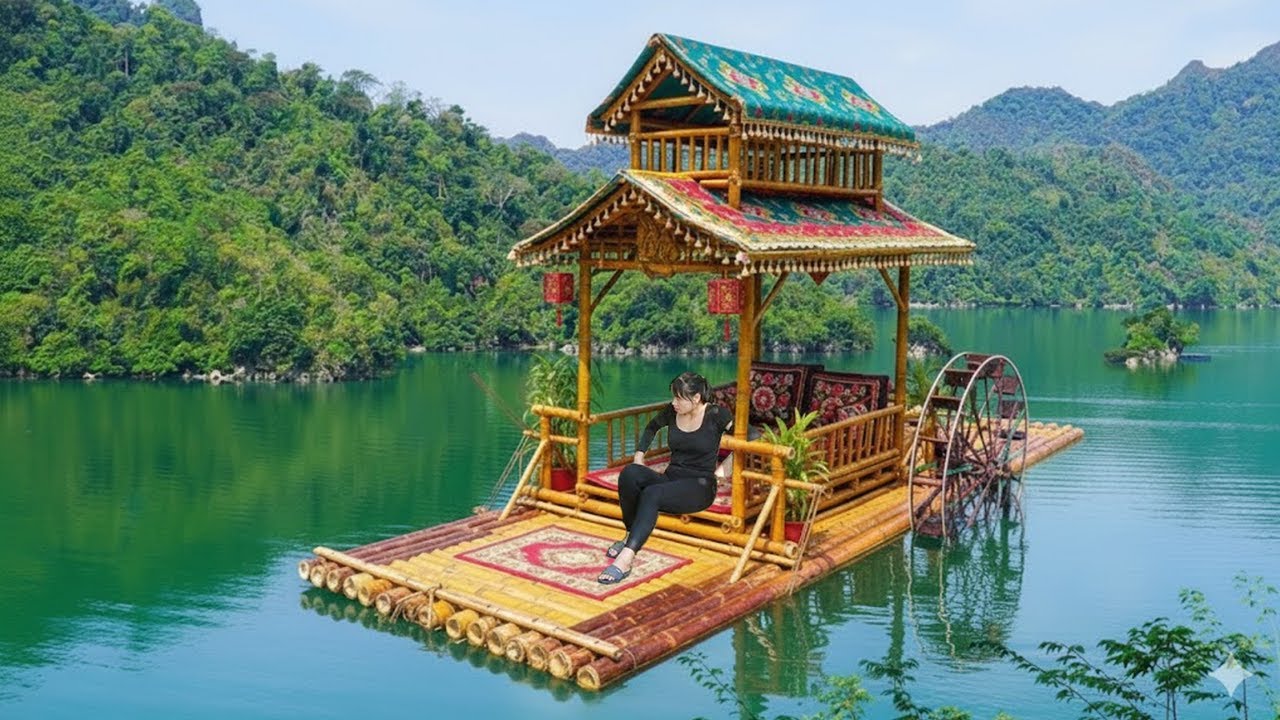 Build a Massive Raft Using PVC Pipes and Bamboo Trees – Amazing DIY ...