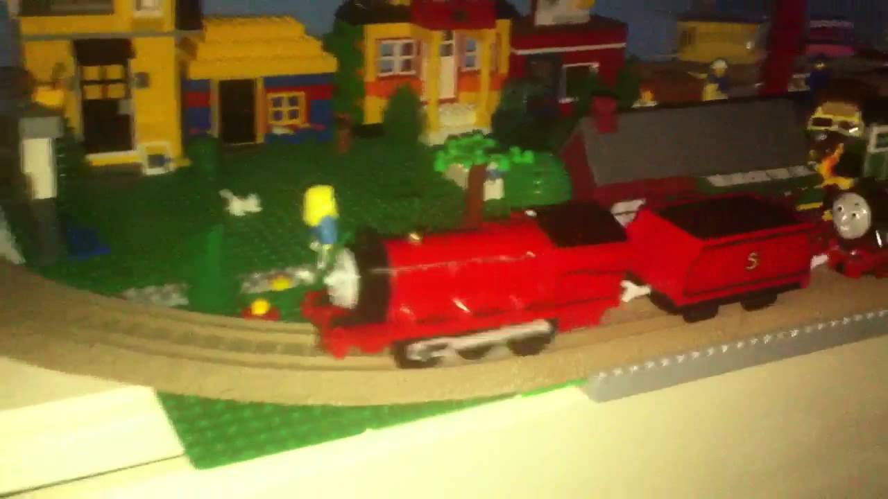 Trackmaster James and Henry pulling circus train - YouTube