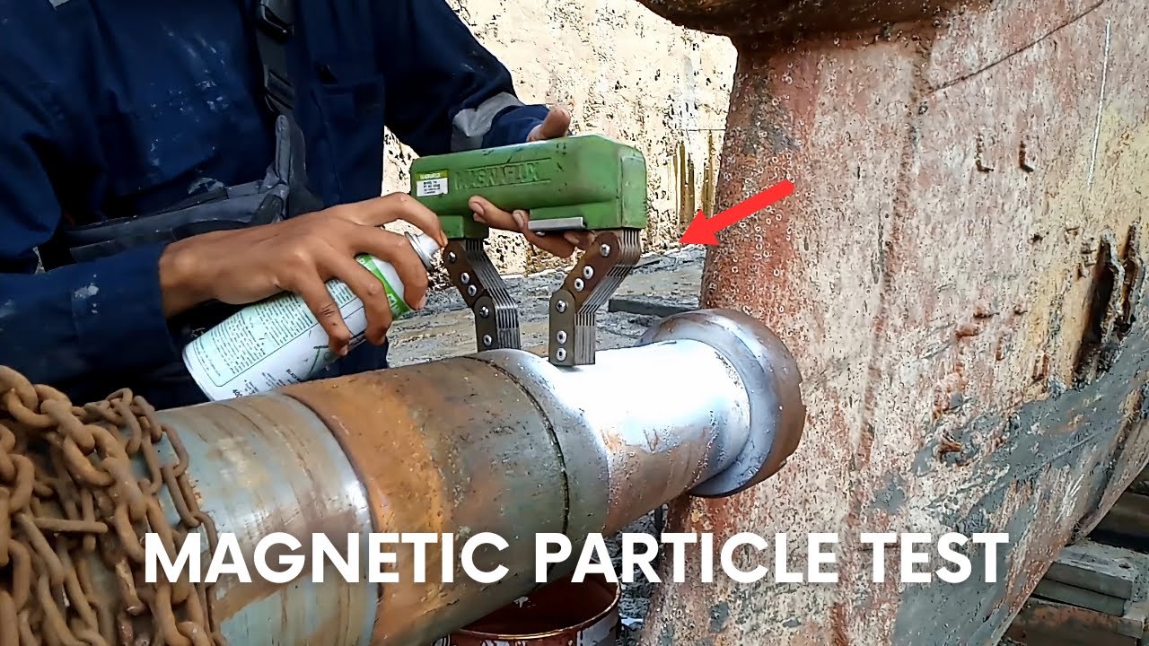 Magnetic Particle Test On Propeller Shaft KM. Eikan Ship - YouTube
