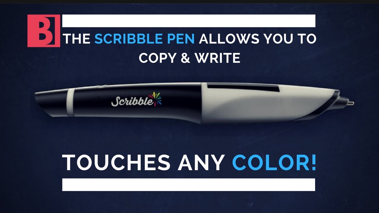 This Scribble Pen Can Write Any Color On The Earth | BunkChunk - YouTube