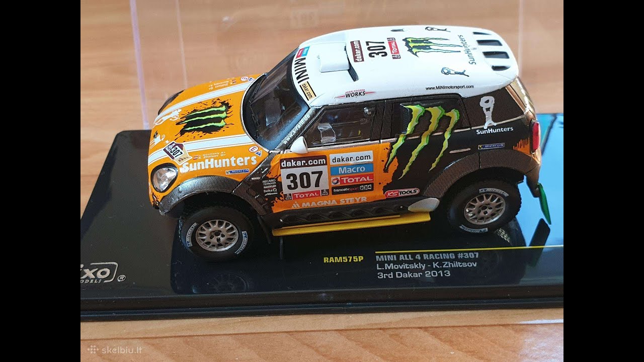 Diecast MINI Dakar 1:43 Scale,IXO Models. Автомодели.Обзор - YouTube