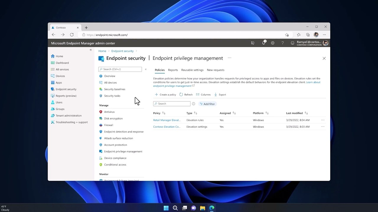 Microsoft Intune Endpoint Privilege Management Microsoft Intune Endpoint Privilege Management
