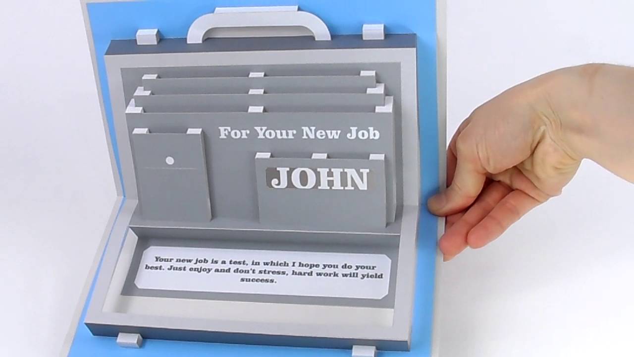 New Job Pop-Up Card Opening - YouTube