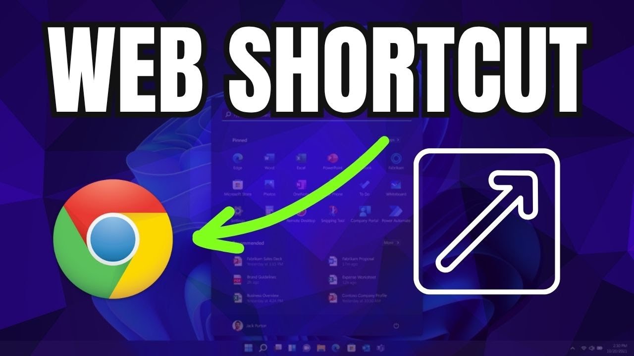 How to CREATE a Google Chrome Shortcut for ANY Website on Your Desktop ...