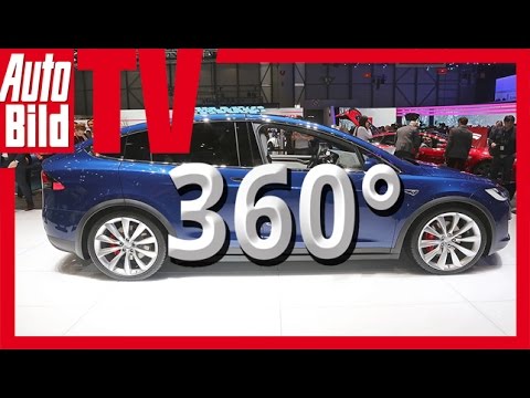 Tesla Model X (Genf 2016) - 360 Grad Video - YouTube