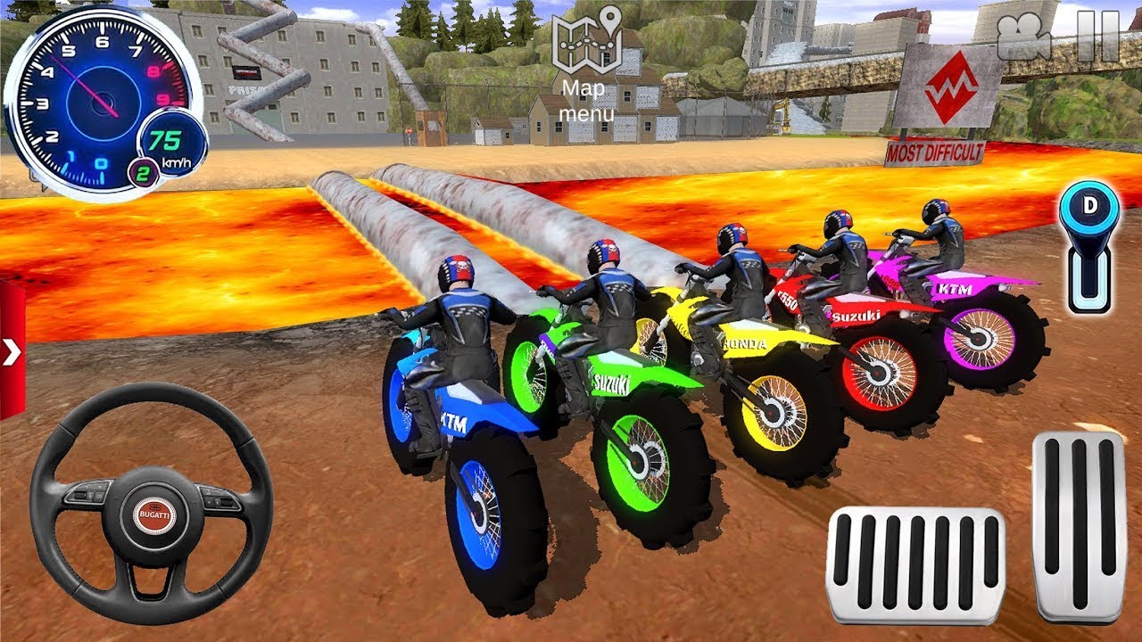 Impossible Bike Stunts Extreme Driving 3D #2 - Dirt Bikes Racing ...
