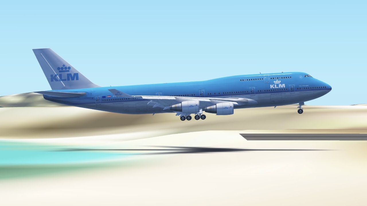 LIVE Infinite Flight Amsterdam to Sint Maarten KLM 747 - YouTube
