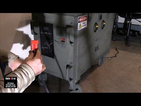 50-amp Anderson-style connector hard mounted into 24v large solar ...