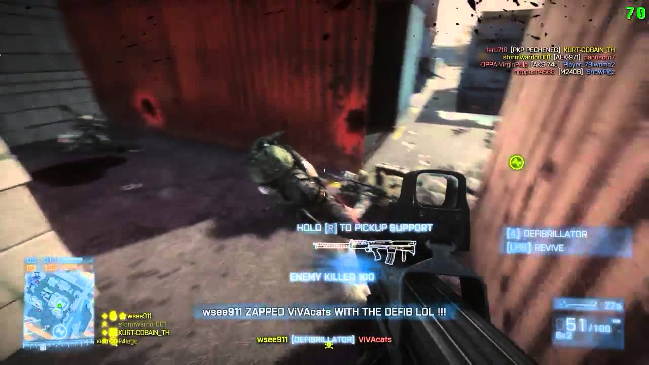 Defib Kill BF3 - YouTube