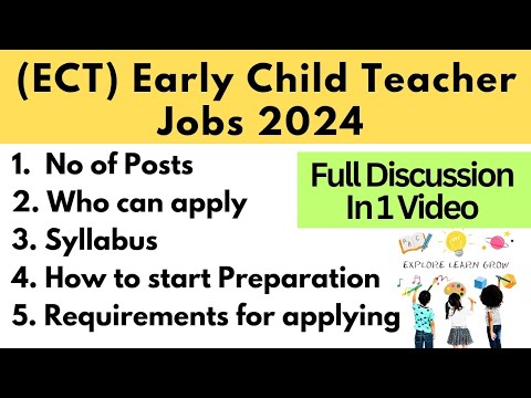 ECT (Early Childhood Teacher) BPS-15 | 1500 jobs 2024 | Syllabus ...