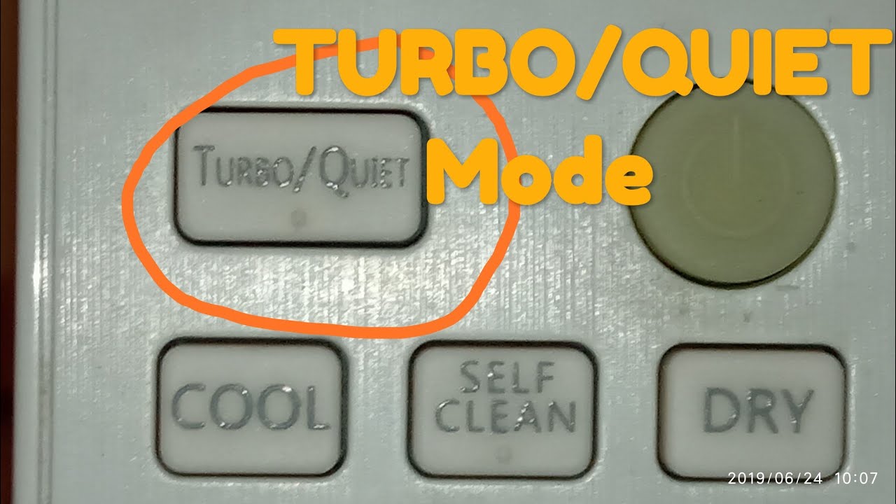 Turbo/quiet mode in AC remote ( Hindi ) - YouTube