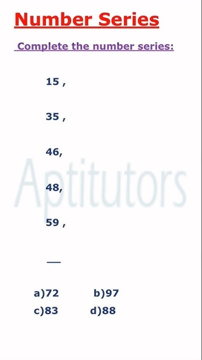 Number Series....Missing number Puzzles... Reasoning questions.. #reasoning - YouTube