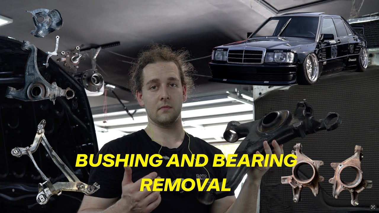 Mercedes Benz 190e Pandem Subframe and Bushing Removal Pt2 - YouTube