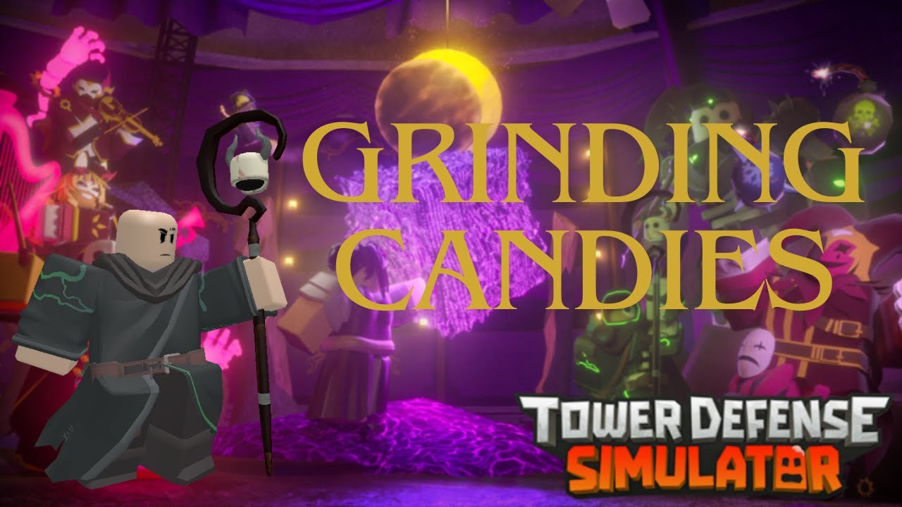 Grinding Candies And Gems in Tower Defense Simulator! - YouTube