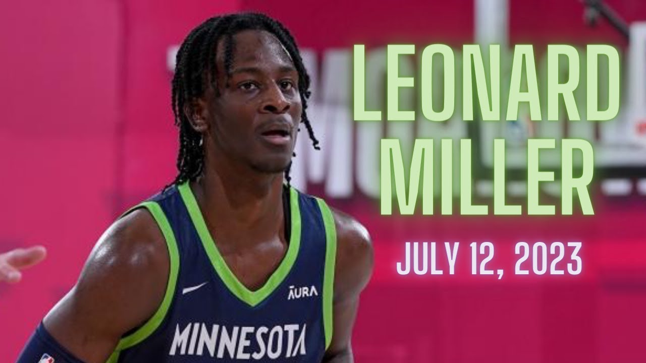 Leonard Miller 18 Points and 8 Rebounds vs the Hawks!! // 2023 NBA ...