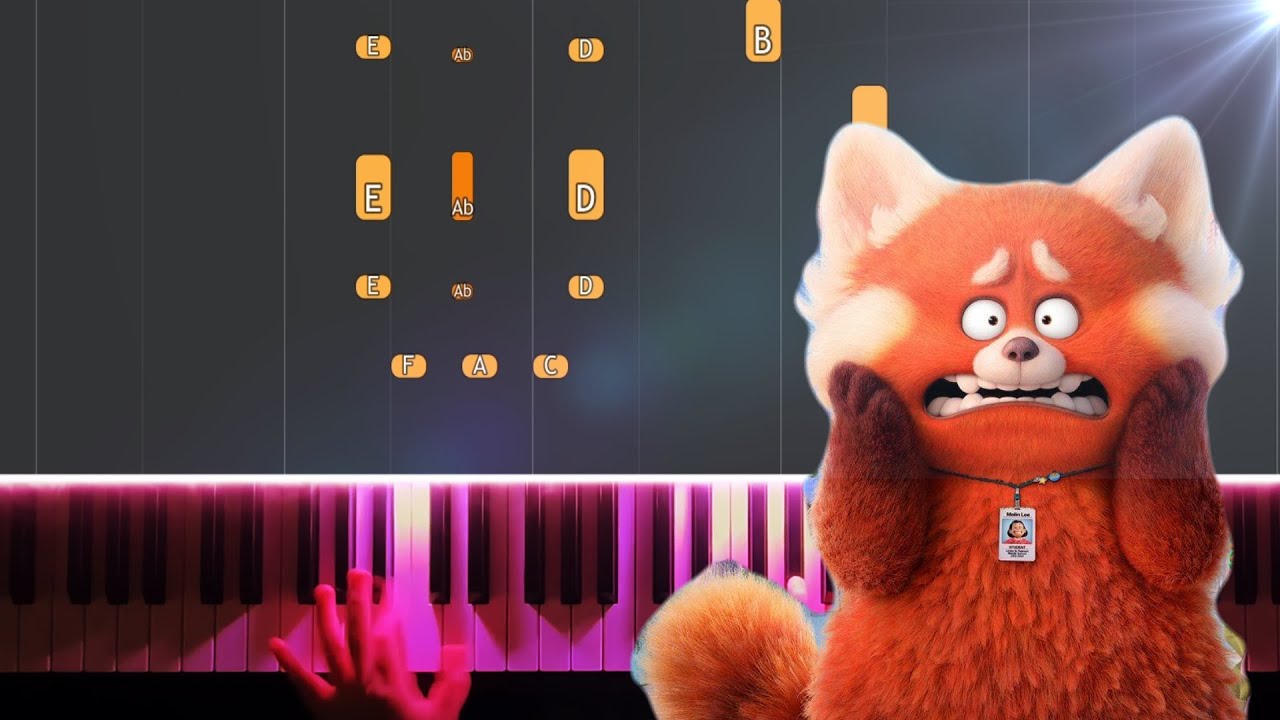 4*TOWN - Nobody Like U (From. Turning Red) (Piano Tutorial) - YouTube