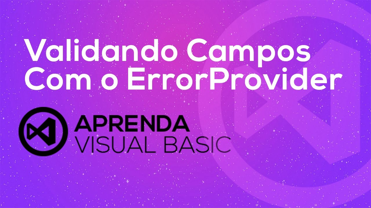 Visual Studio Community 2015 - Validando Campos com o ErrorProvider - YouTube