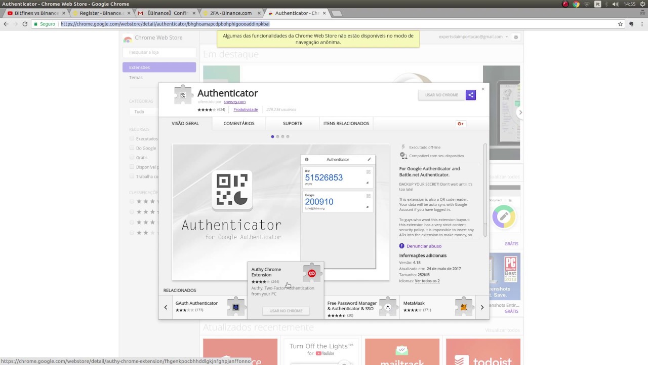 Como configurar a autenticação de 2 fatores na Binance - Google ...