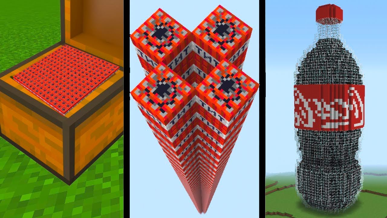 top 10 best minecraft tnt experiments - YouTube