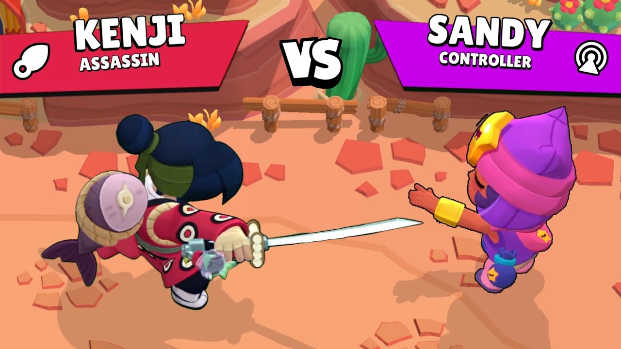 Kenji vs Sandy | Who Is The Best Legendary Brawler? - YouTube