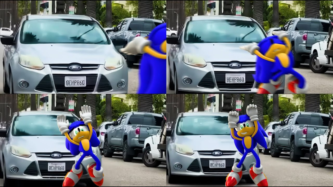 Sonic got hits by a Car in 1 Million Times 😱 - YouTube