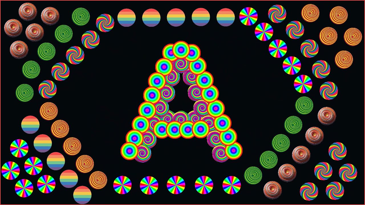 Learning Colors, Alphabet with Color Balls - ABC Song for Children ...