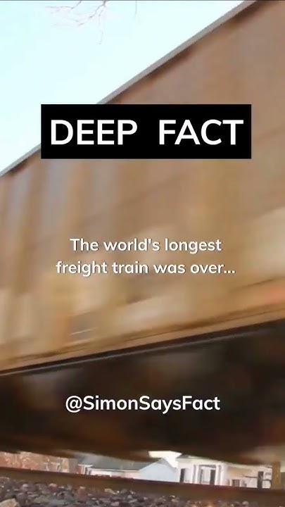 Jaw-Dropping: The World's Longest Freight Train - YouTube