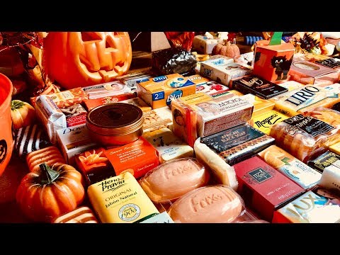 ASMR SOAP HAUL International - Fall Colors! Halloween Theme - Doubles Soap Opening & Cutting