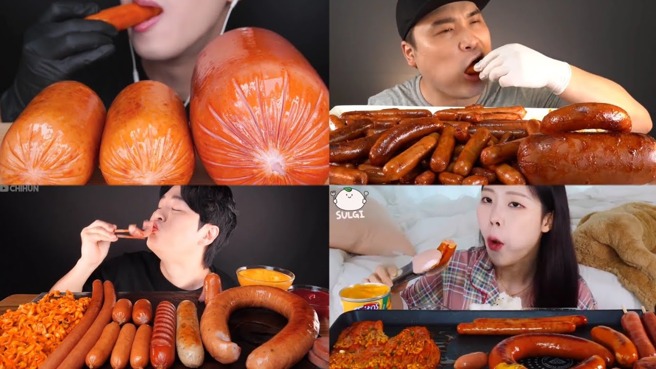 MUKBANG SOSIS JUMBO 🌭🤤| ASMR SAUSAGE | Eating show COMPILATION - YouTube