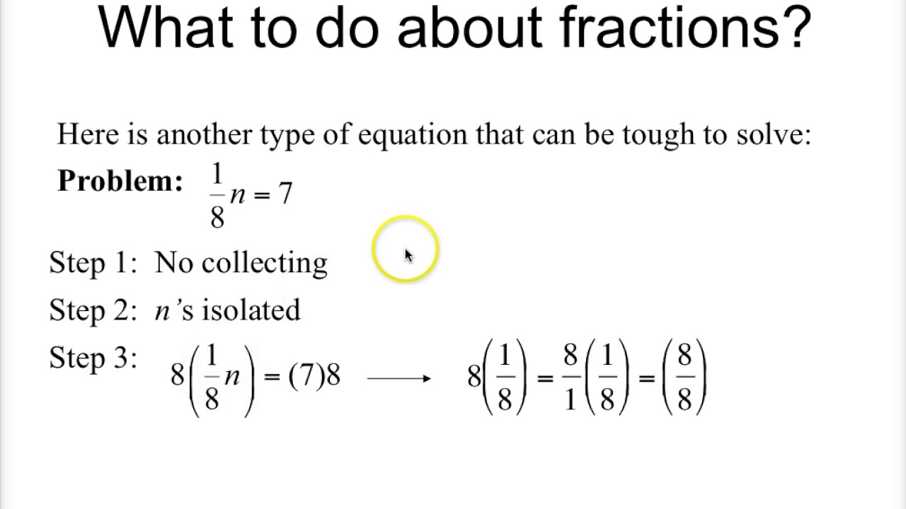 Grade 6 Fractions In Equations Part 1 YouTube grade-6-fractions-in-equations-part-1-youtube