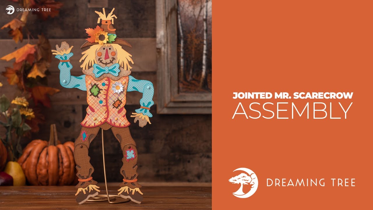 SVG File - Jointed Mr. Scarecrow - Assembly Tutorial (For Cricut ...
