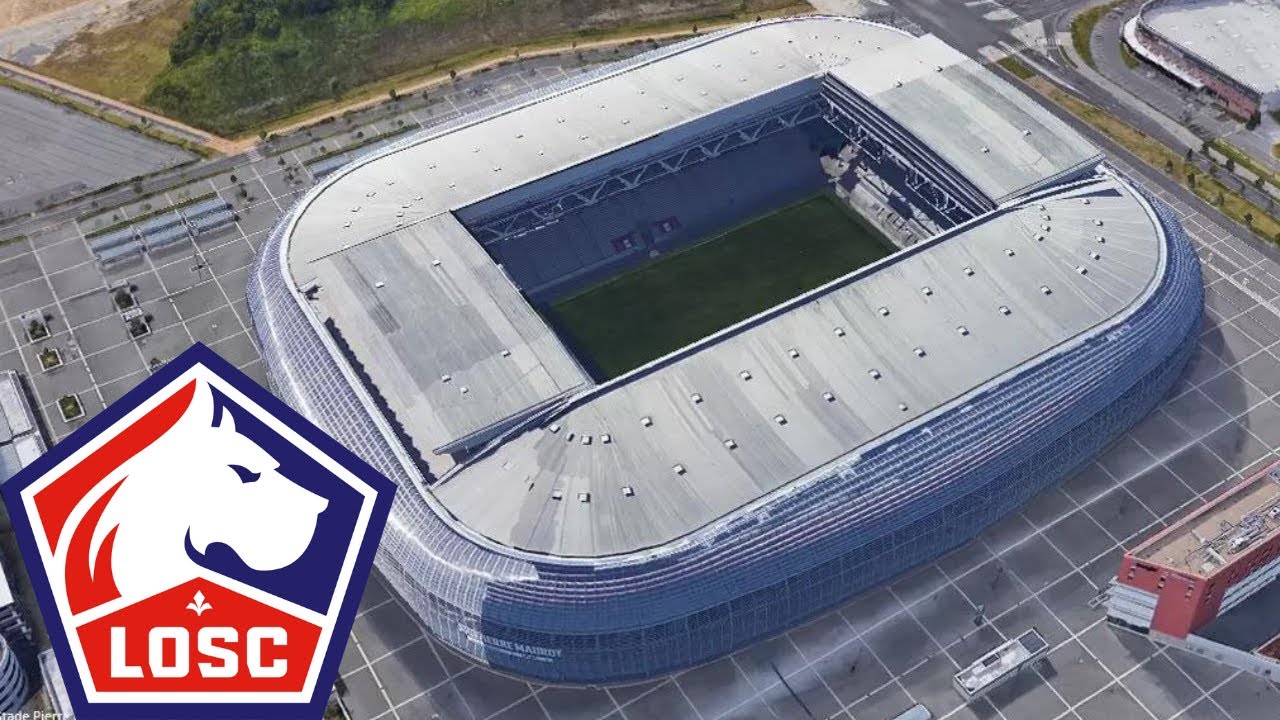 LILLE OSC Stadium (Stade Pierre Mauroy) Aerial View - YouTube